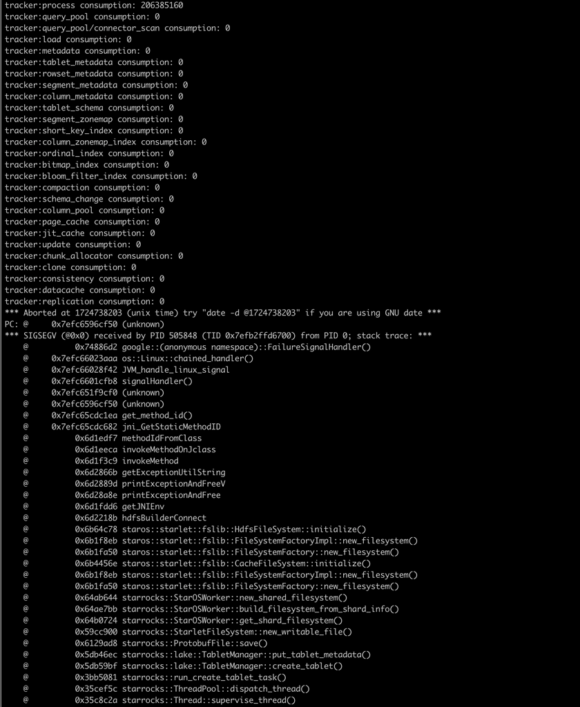 存算分离HDFS模式 CN直接挂了 - 💬 StarRocks 用户问答 - StarRocks中文社区论坛