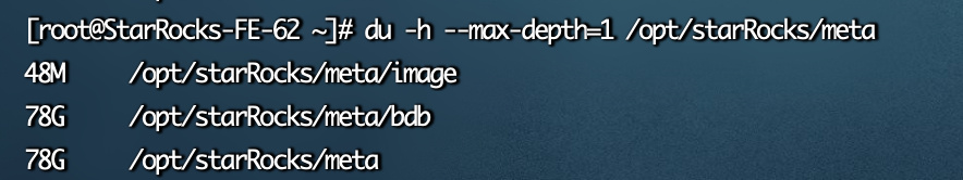 StarRocks FE 元数据空间异常增长，占满磁盘空间 - 日常运维 - StarRocks中文社区论坛